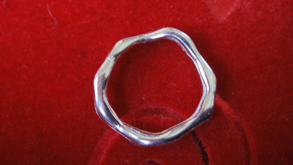 925sterling Silver Organic Shape Circle - Irregular Round Free Form ...
