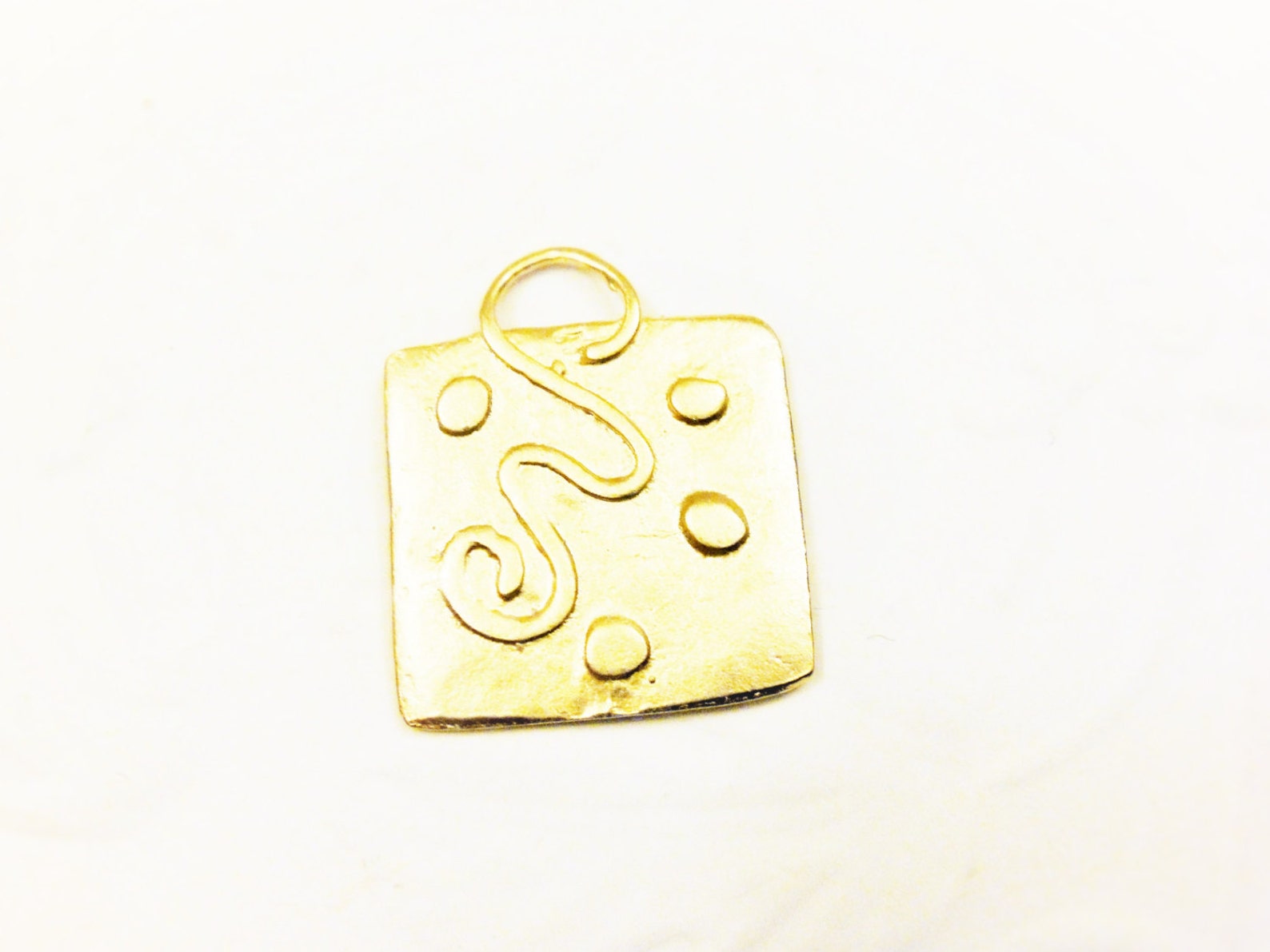 Vermeil, 18k Gold Over 925 Sterling Silver "sisters"charm, Matte Gold ...