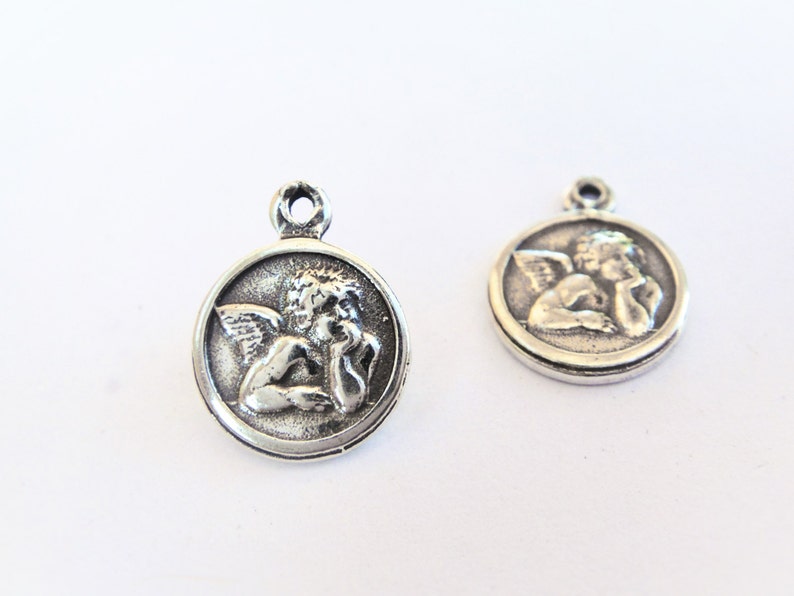 925 Sterling Silver Llittle Angel, Silver Angel Charm, Sterling Silver ...