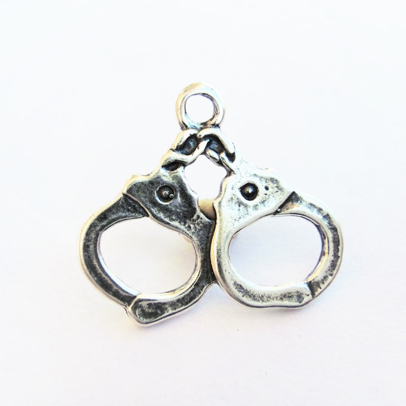 Handcuffs Silver Jewelry - Etsy