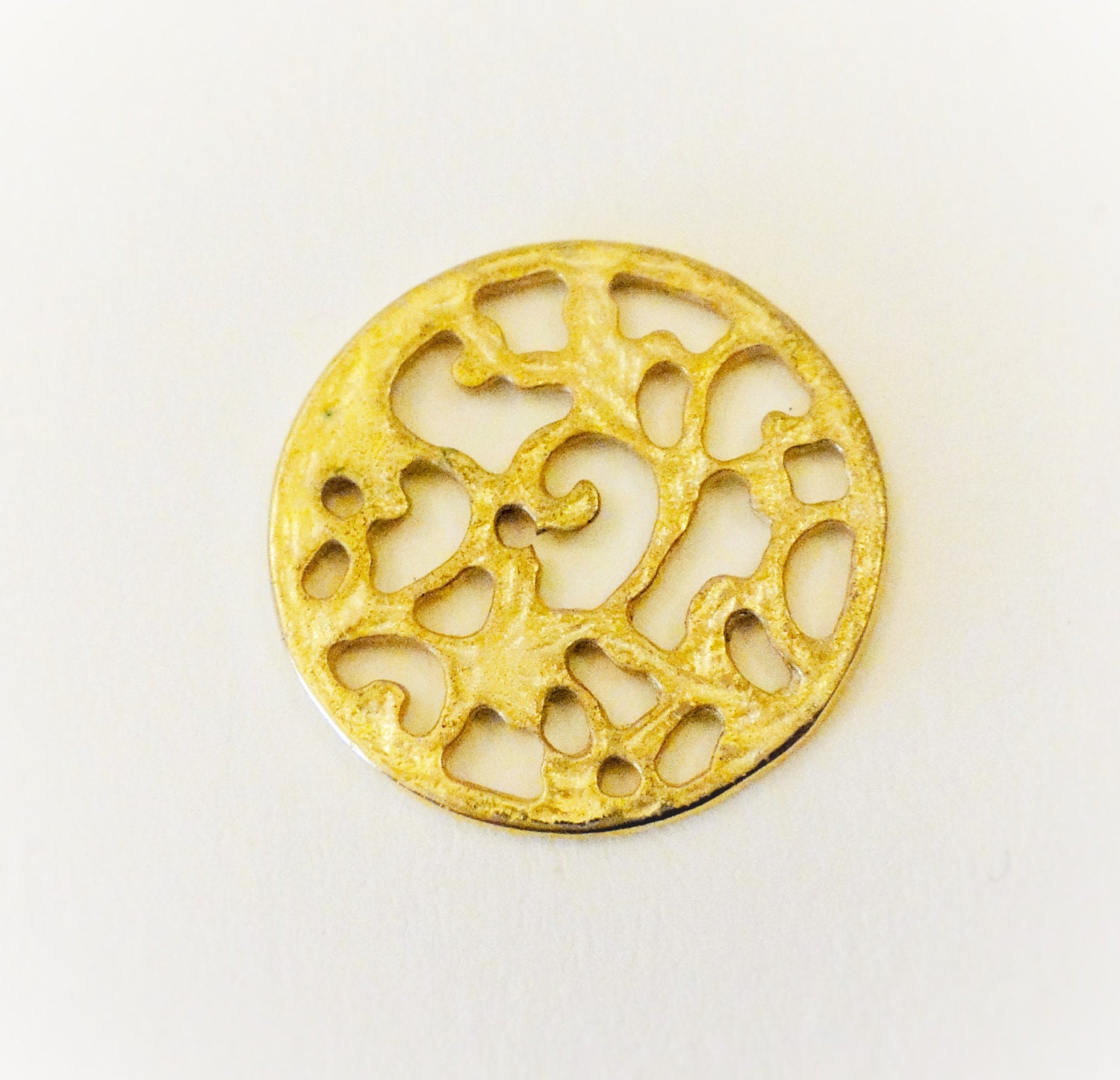 Vermeil 18k Gold Over 925 Sterling Silver Filigree Round - Etsy