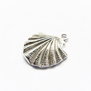 925 Sterling Silver Sea Shell, Silver Sea Shell, Sea Life, Sea Shell ...