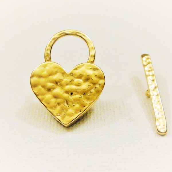 Sterling Silver Heart Clasp - Etsy