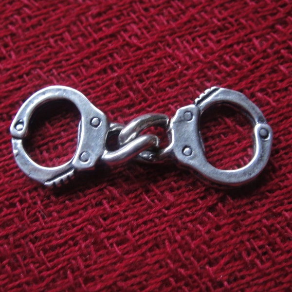 Silver Handcuff - Etsy