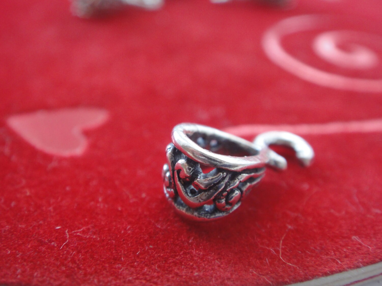 925 sterling silver oxidized bail silver bail bail | Etsy