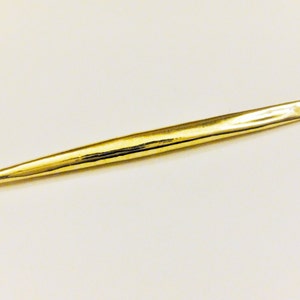 Vermeil, 18k Gold Over 925 Sterling Silver Skinny Needle Charm Long and ...