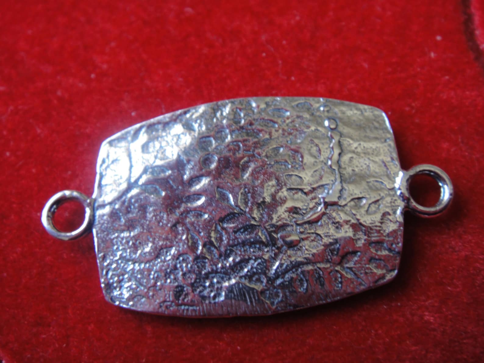 925 Sterling Silver Oxidized Rectangle Connector, Silver Connector ...