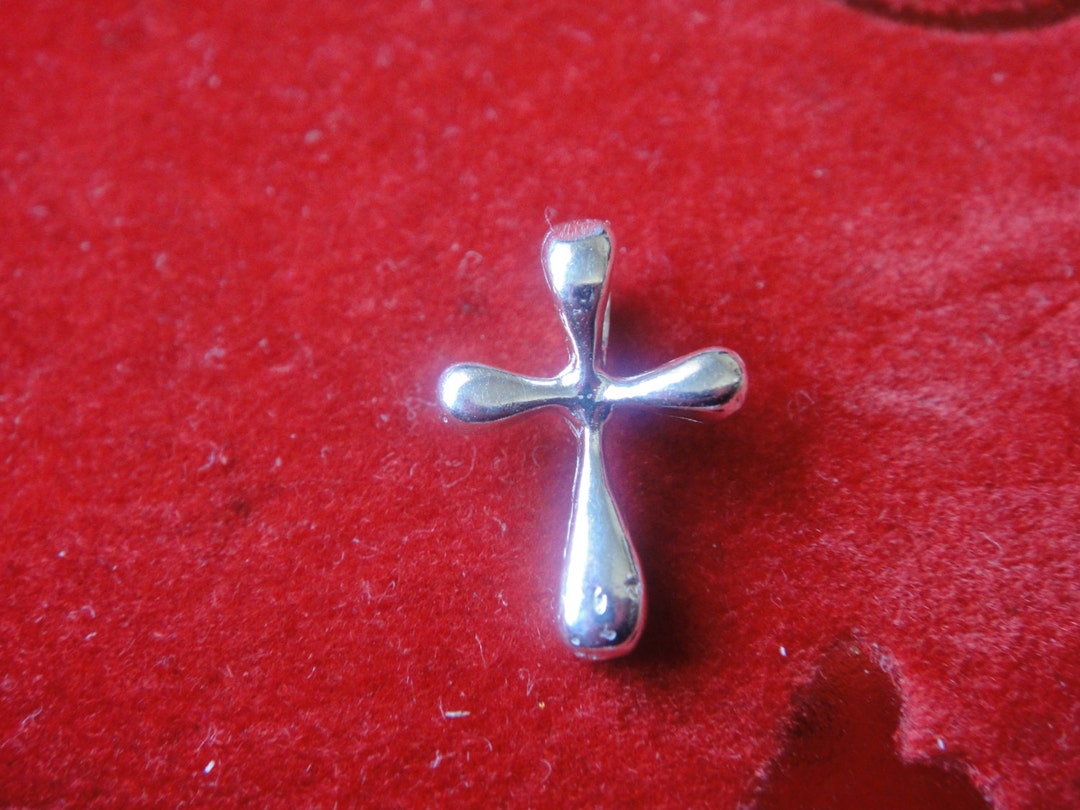 925 Sterling Silver Cross Pendant Charm -silver Cross,small Cross ...
