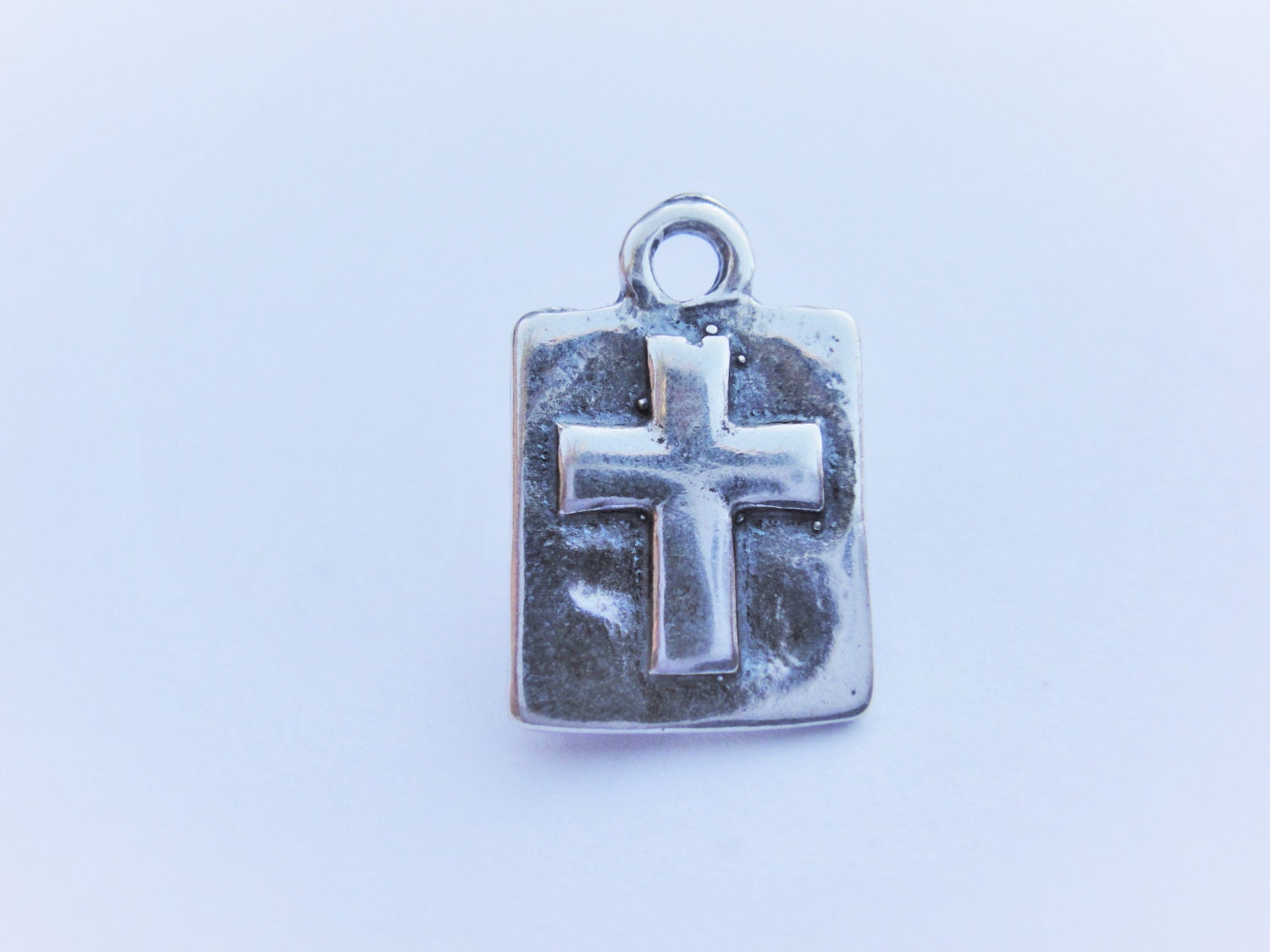 925 sterling silver cross silver cross vermeil rectangle | Etsy