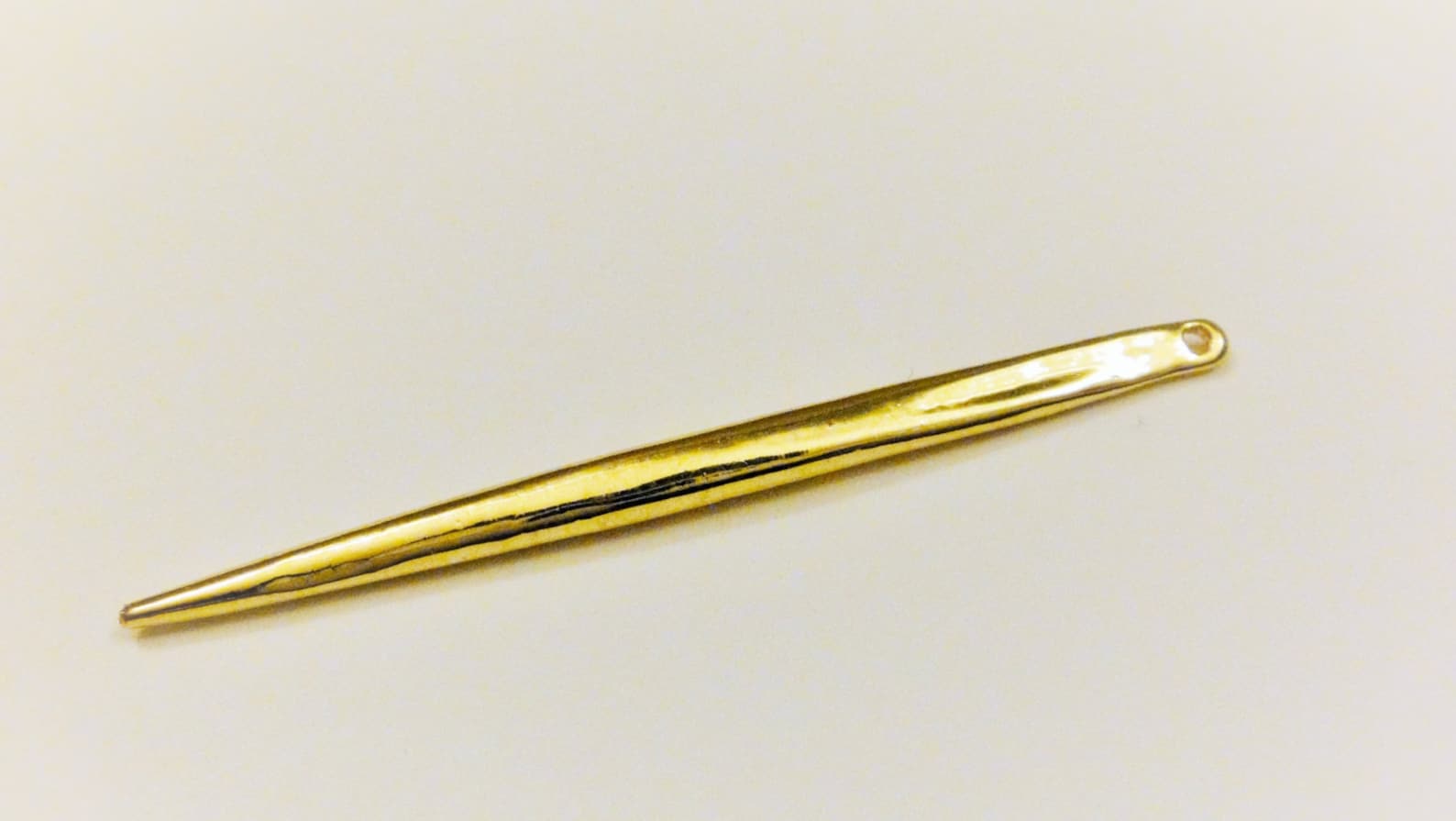 Vermeil 18k Gold Over 925 Sterling Silver Skinny Needle Charm - Etsy