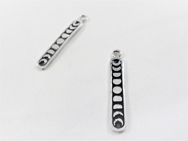 925 Sterling Silver Moon Phases Charm Phases of the Moon 925 | Etsy