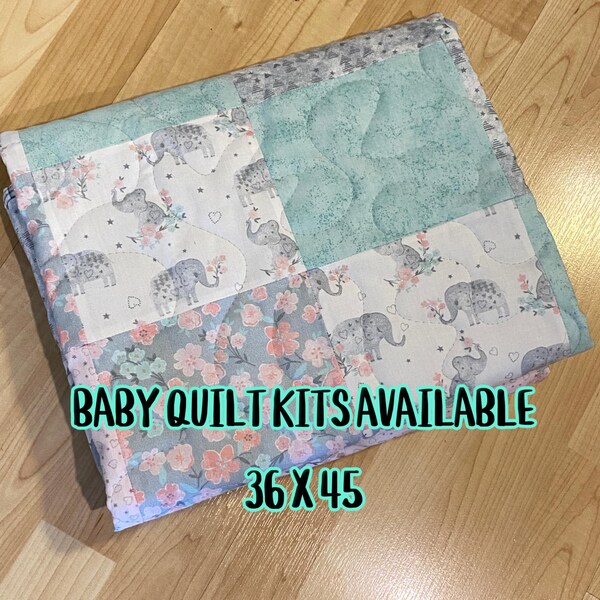 Baby Girl Quilt Kit - Etsy