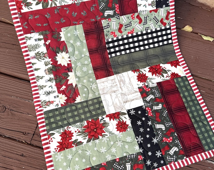 Christmas Table Runner Quilted - Farmhouse Christmas Decor - 16 X 48 - Etsy