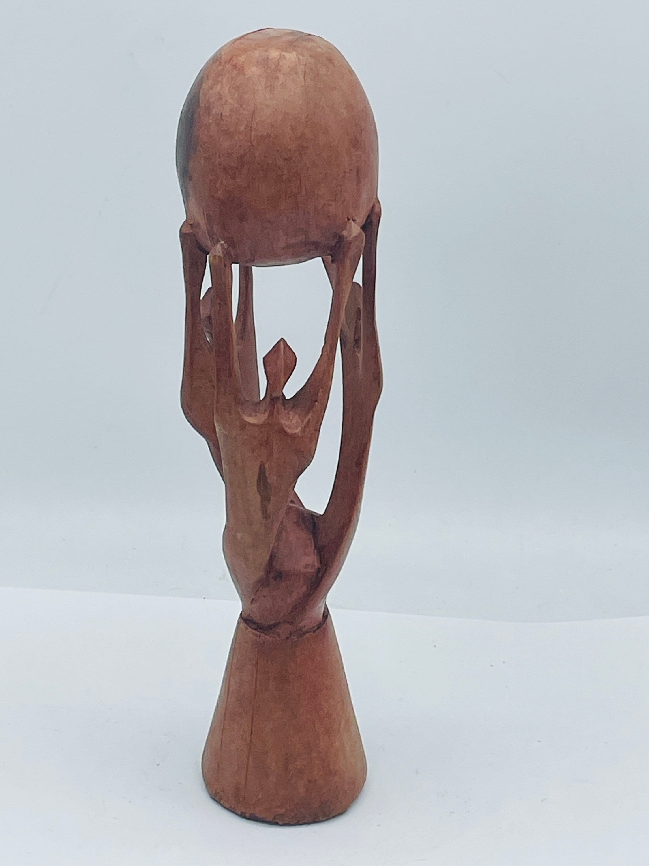 African Wooden Hand Carved Unity One World Sculpture 3 People - Etsy