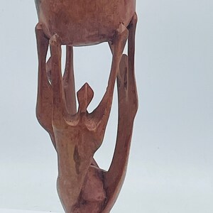 African Wooden Hand Carved Unity One World Sculpture 3 People - Etsy