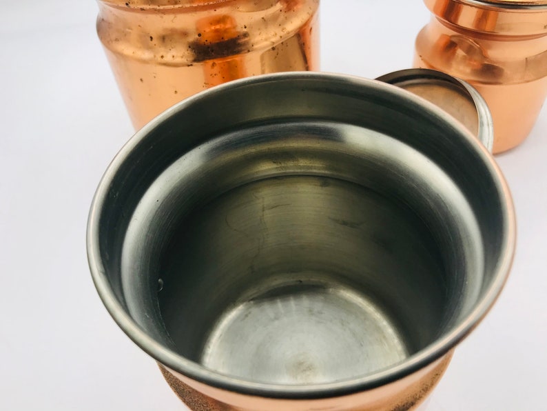 Vintage Set 3 Tagus Portugal Copper Canisters-tin Lined With | Etsy