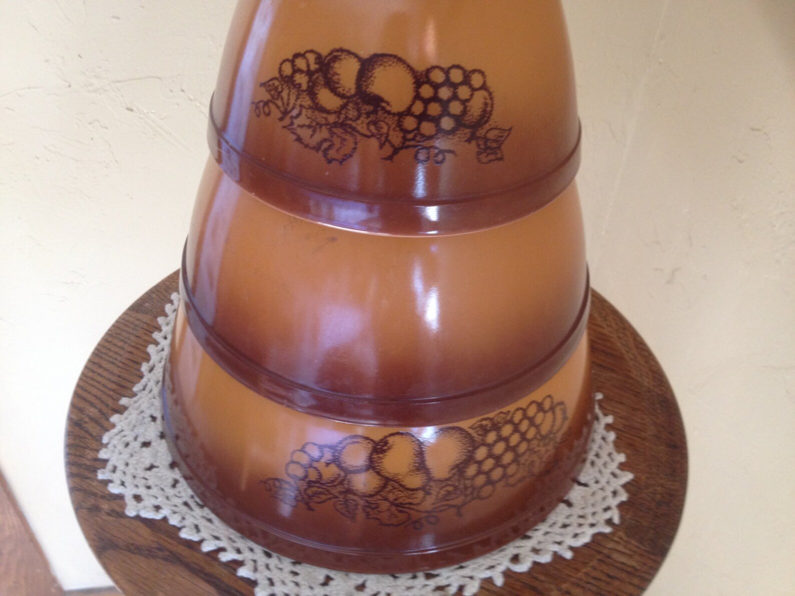 Vintage Set of 3 Nesting Pyrex Fruit Old Orchard Harvest | Etsy