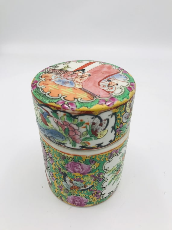 Rare Antique Canton Mandarin Chinese Hand Painted Porcelain | Etsy