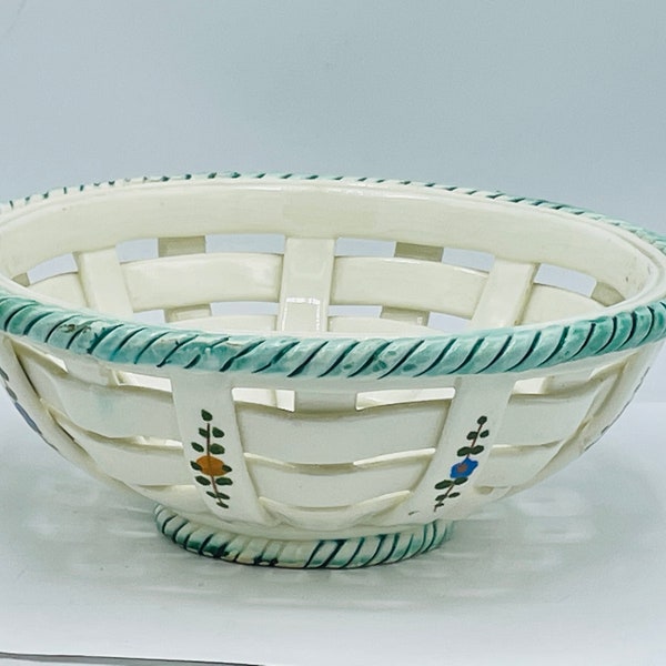 Italy Ceramic Basket - Etsy