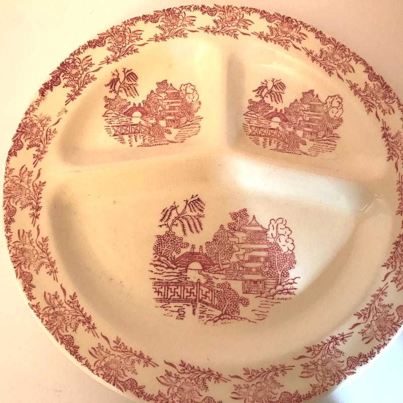 Red Transfer Ware - Etsy