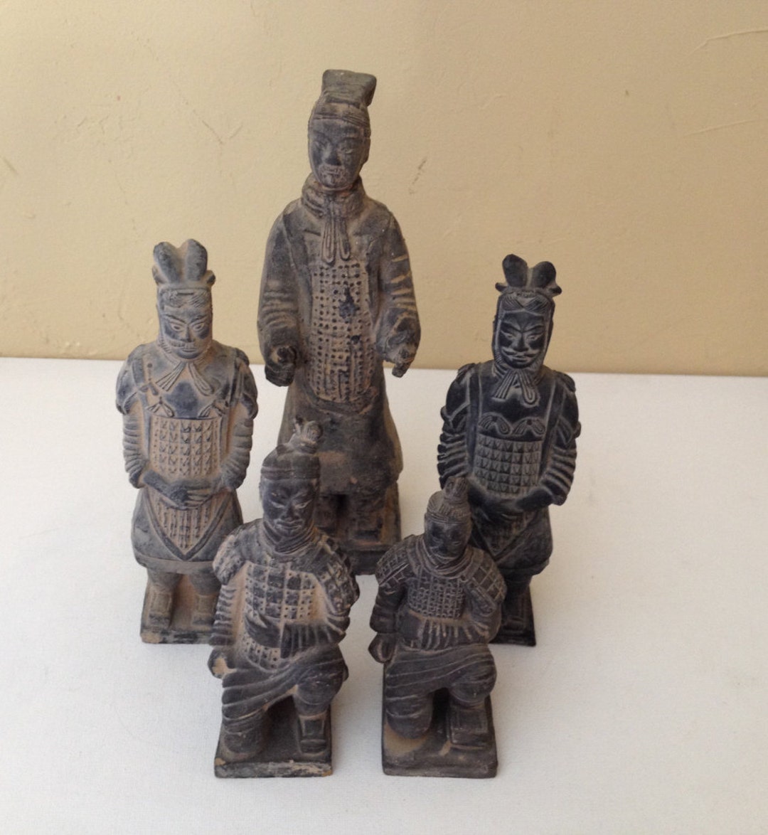 Collection of (5) Terracotta Army Soldiers- Qin Shi Huang, the First ...