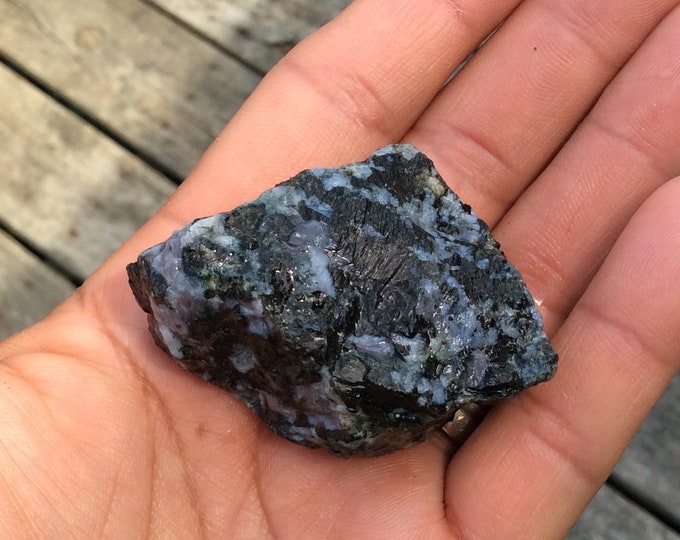 Indigo Gabbro ~ Natural Mystic Merlinite, Raw Stone, Rough Stone - Etsy