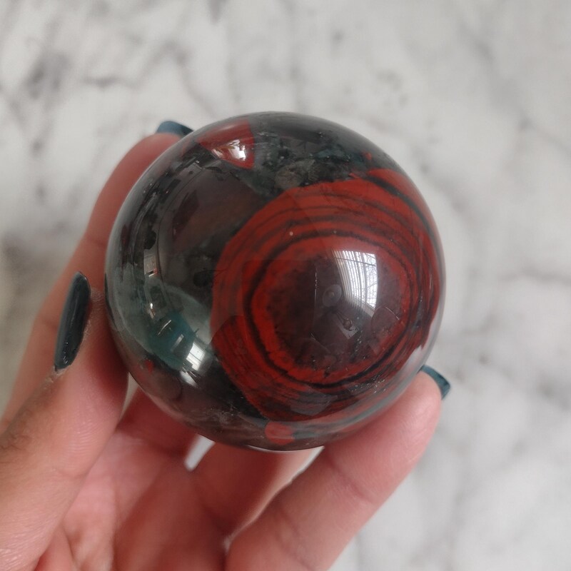 Bloodstone Sphere - Etsy