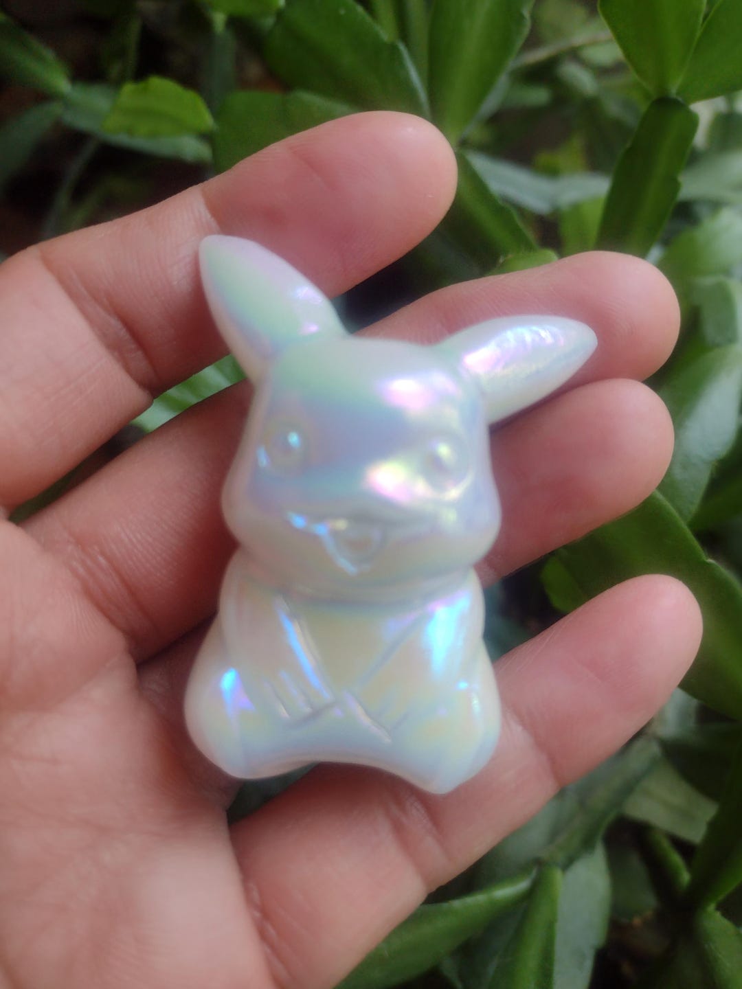 Aura Jade Pikachu, White Jade, Pikachu Carving, Crystal Pikachu ...