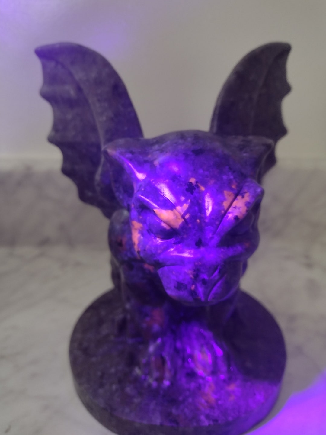 XXL Yooperlite Gargoyle, Crystal Gargoyle, Gargoyle Statue, Stone ...