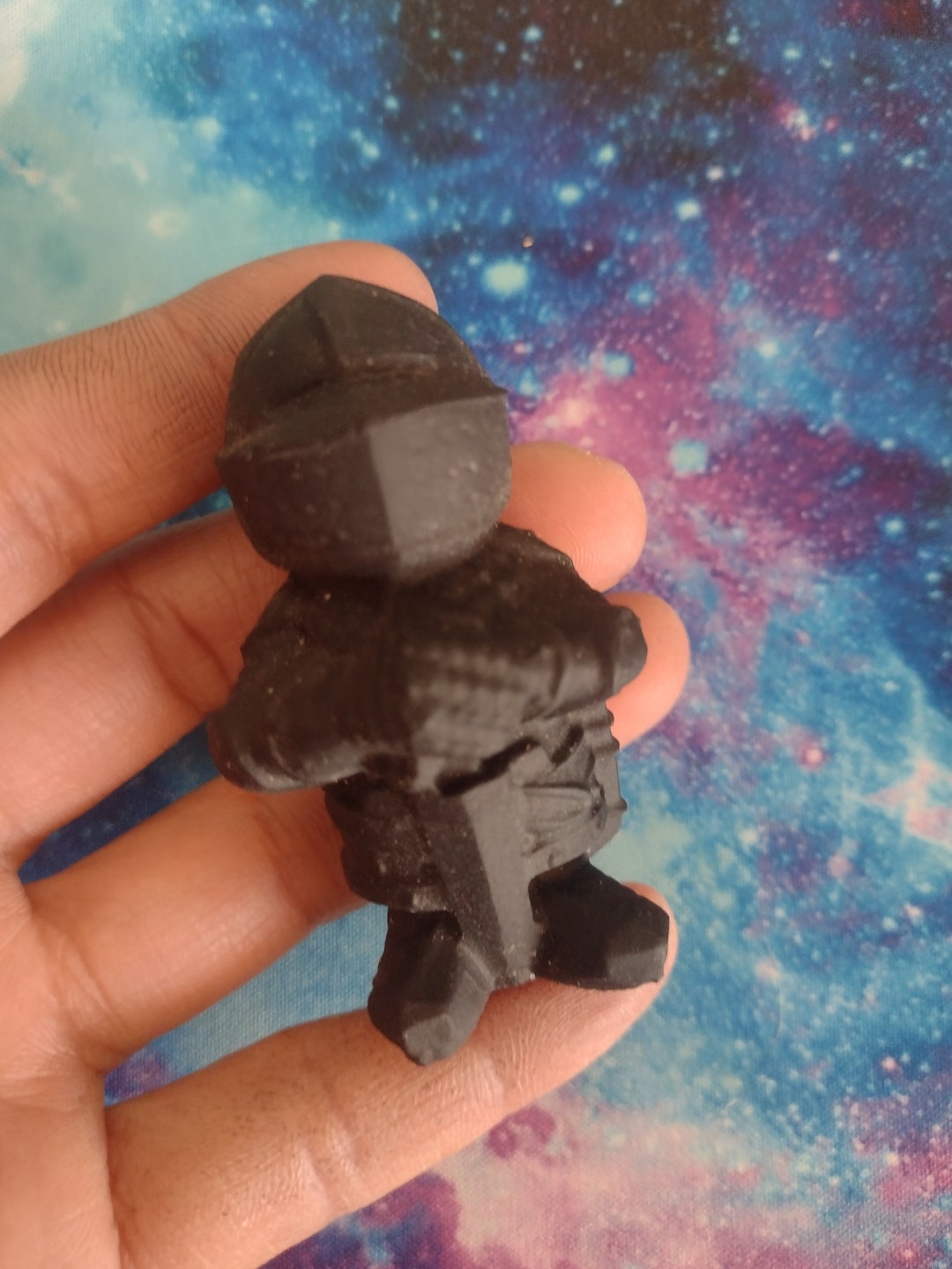 Obsidian Knight, Knight With Sword, Obsidian Carving, Stone Knight ...