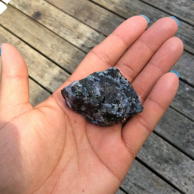Indigo Gabbro Natural Mystic Merlinite Raw Stone Rough - Etsy