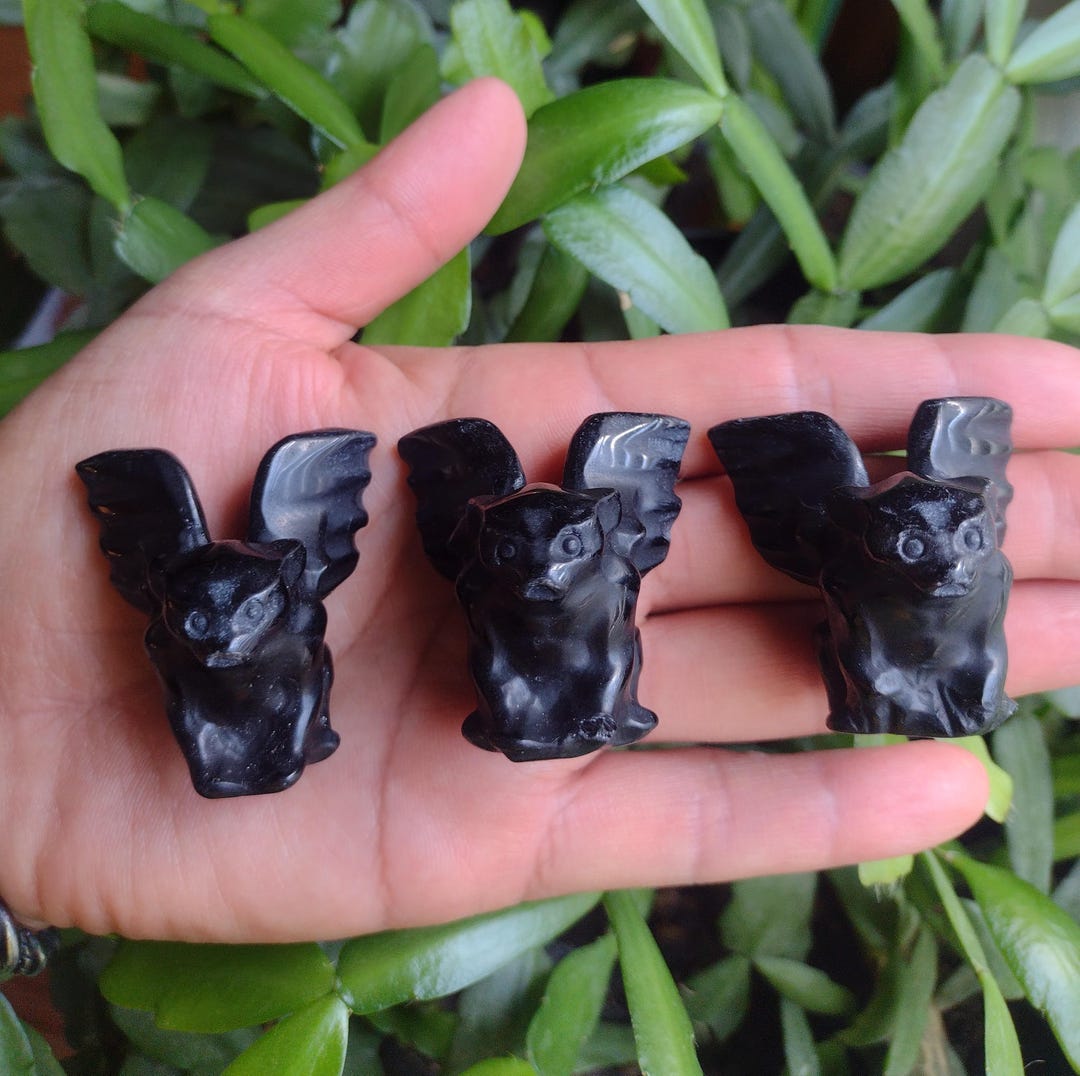 Obsidian Gargoyle, Crystal Gargoyle, Stone Gargoyle, Gargoyle Statue ...