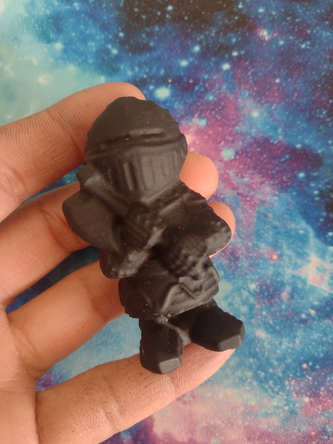 Obsidian Knight, Knight With Ax, Obsidian Carving, Stone Knight ...