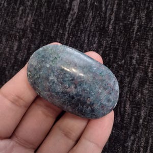 Ruby in Kyanite Palm Stone, Ruby Kyanite Palm Stone, Polished Ruby in ...