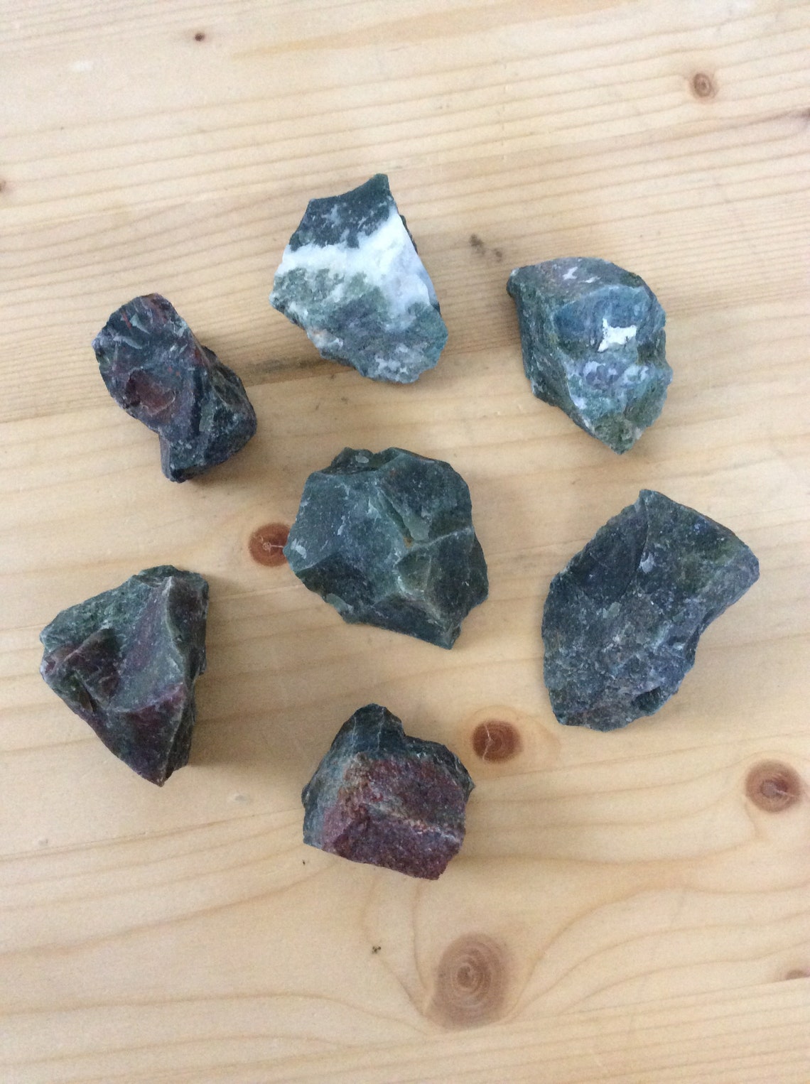 Bloodstone Heliotrope Rough Blood Stone Raw Bloodstone | Etsy