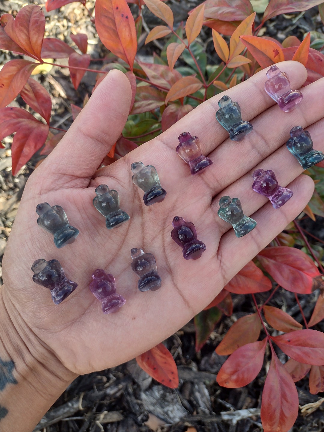 Fluorite Raven, Fluorite Crystal Raven, Crystal Carving, Fluorite ...