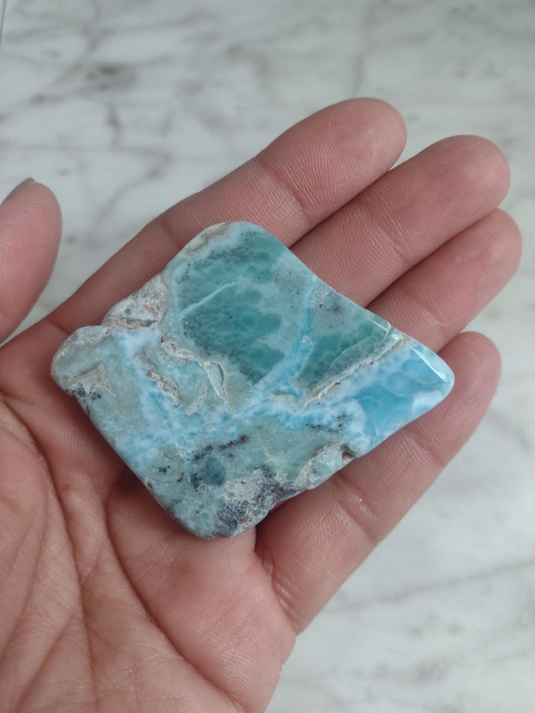 Rare Larimar Stone From Dominican Republic, L1, Dolphin Stone, Atlantis ...
