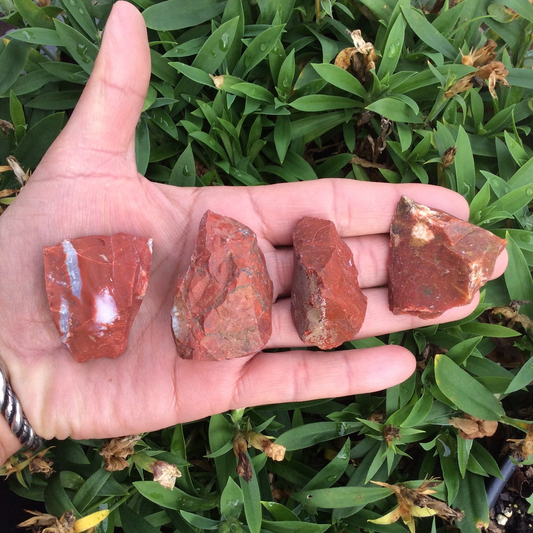 Red Jasper Stone, Red Jasper Rough, Raw Red Jasper, Healing Crystals ...