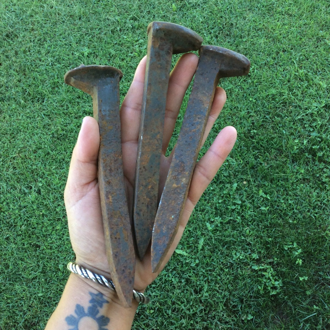 Old Railroad Spikes, Vintage Railroad Spikes, Antique Railroad Spikes ...