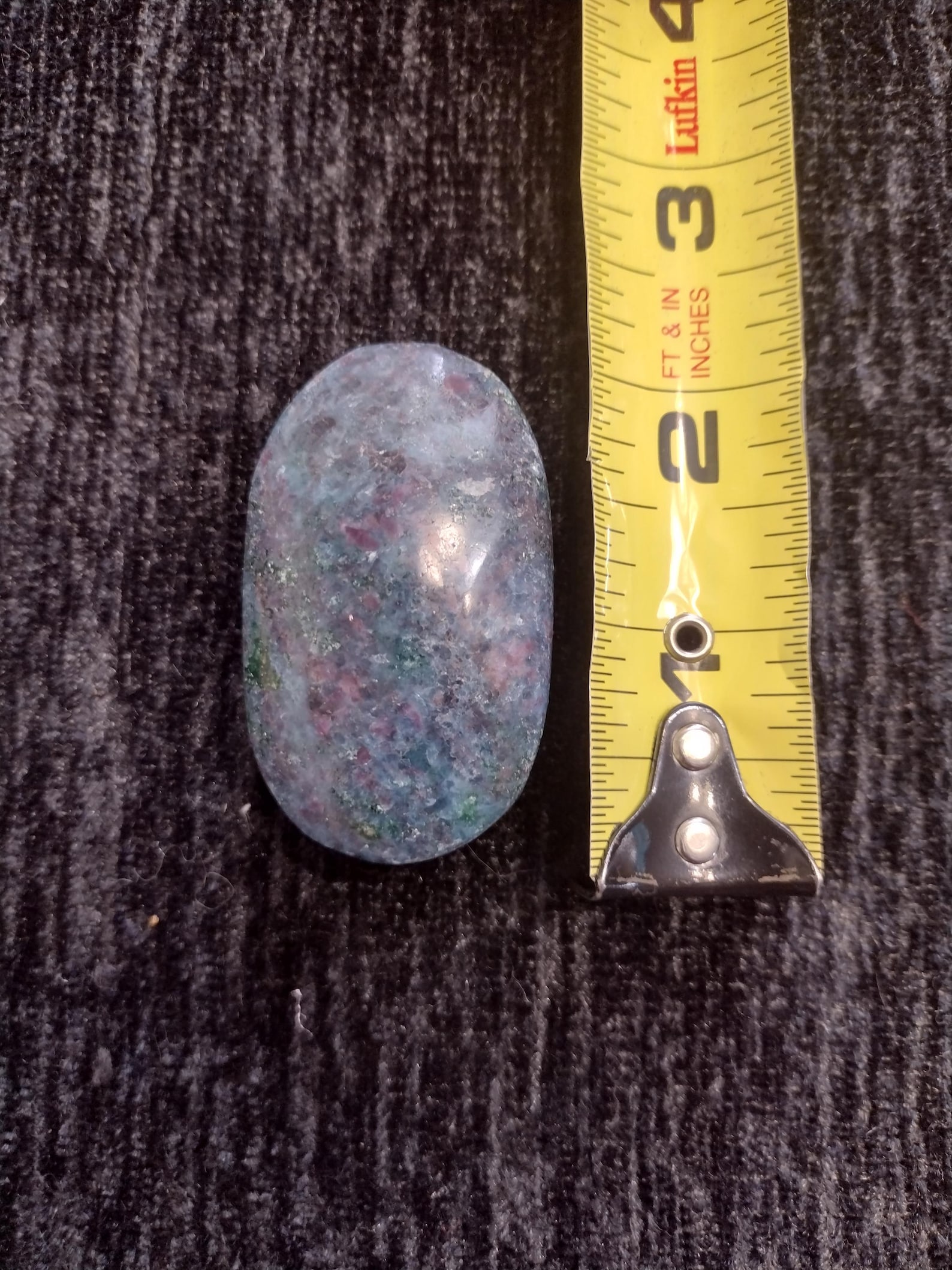 Ruby in Kyanite Palm Stone, Ruby Kyanite Palm Stone, Polished Ruby in ...