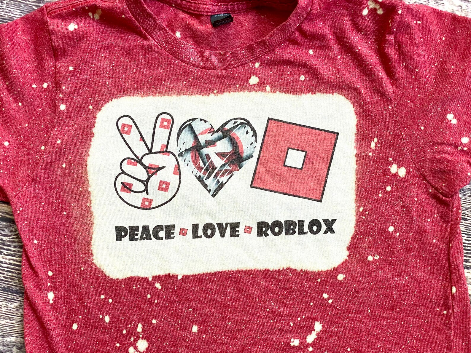 Peace Love Roblox Red Roblox Roblox Shirt Youth Shirt - Etsy