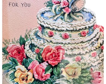 Vintage Wedding Clipart From Actual Greeting Cards Circa 1940-1950. 5 ...