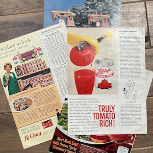 Vintage Magazine Page Set 1930-80sjunk Journals, Collage, Paper Crafts ...