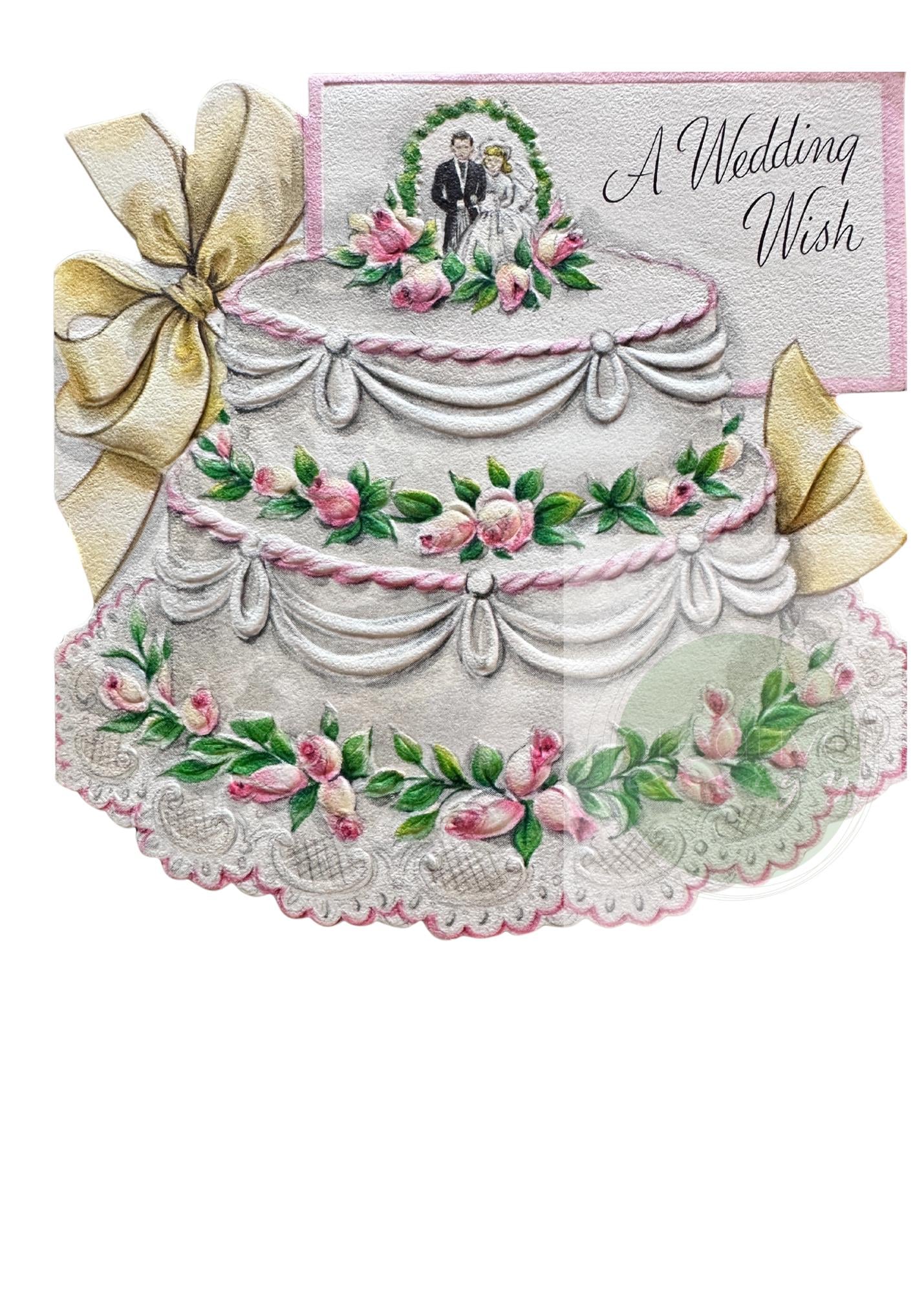 Vintage Wedding Clipart From Actual Greeting Cards Circa 1940-1950. 5 ...