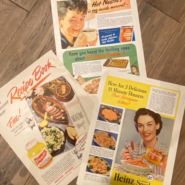 Vintage Magazine Ads - Etsy