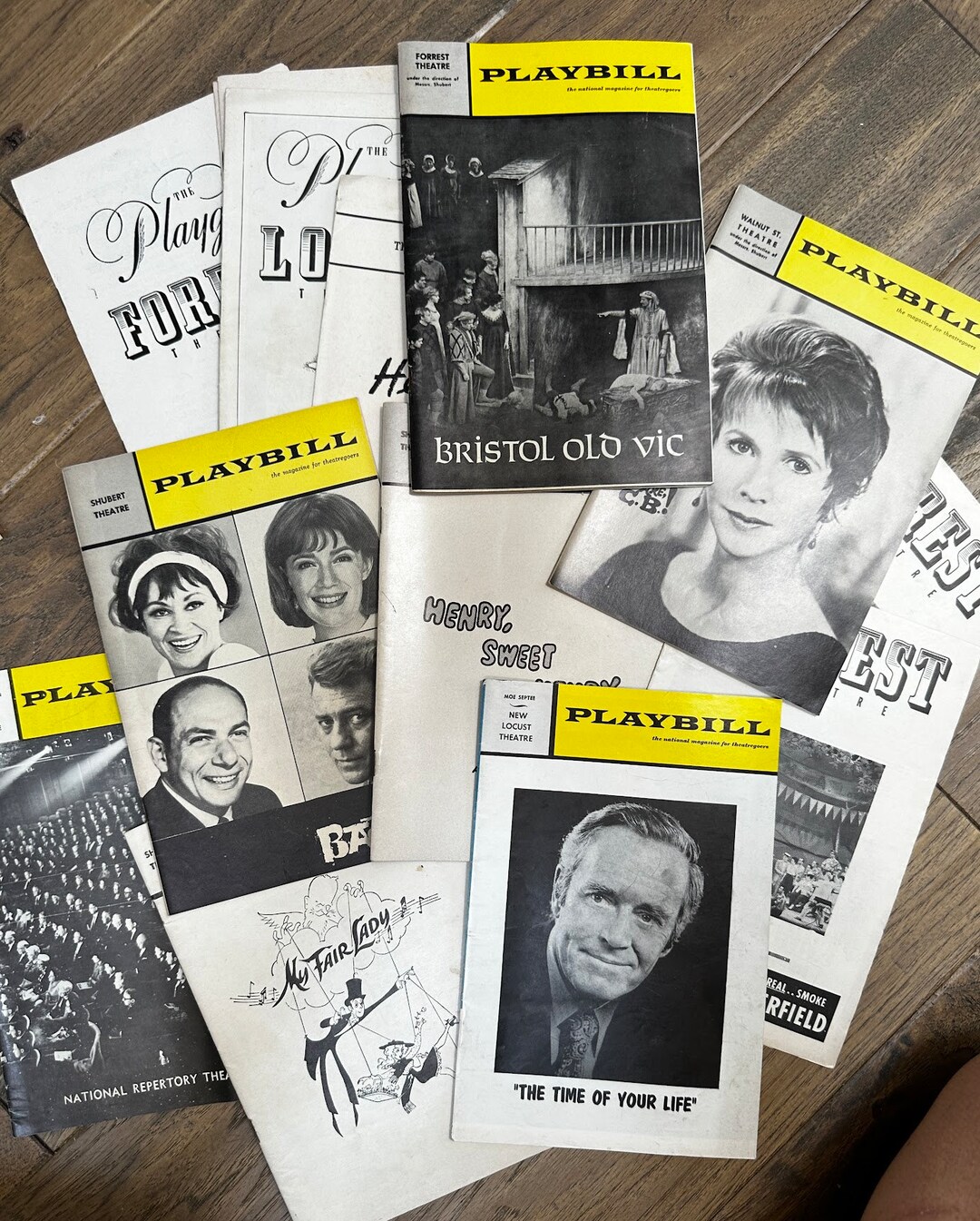 Vintage Playbills, Fun Set of 4 Mixed Dated From 1950s-1980s. Theater ...