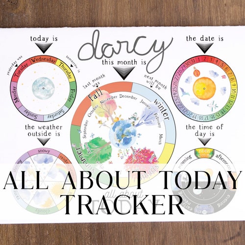 Paper Montessori Calendar Materials Printable Picture Calendar for Kids ...