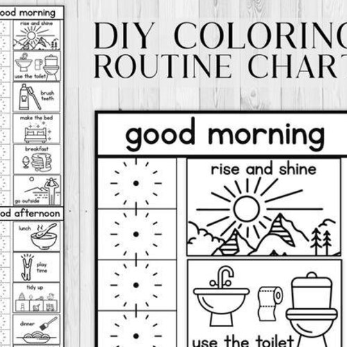 Visual Schedule Kids Daily Routine Chart 80 Cards Chores - Etsy