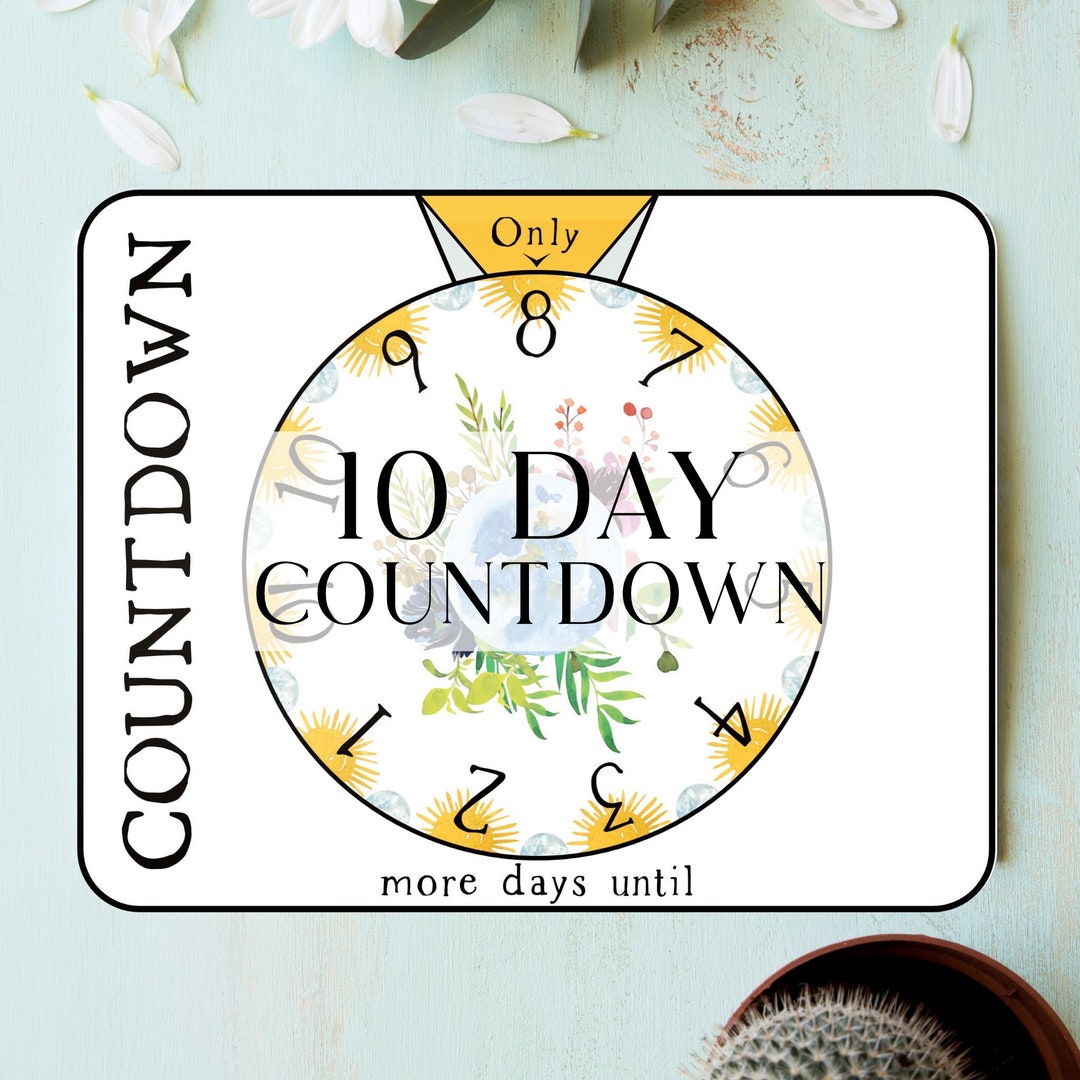 Coutndown Clock, Countdown Calendar, Countdown Wheel, Countdown for ...