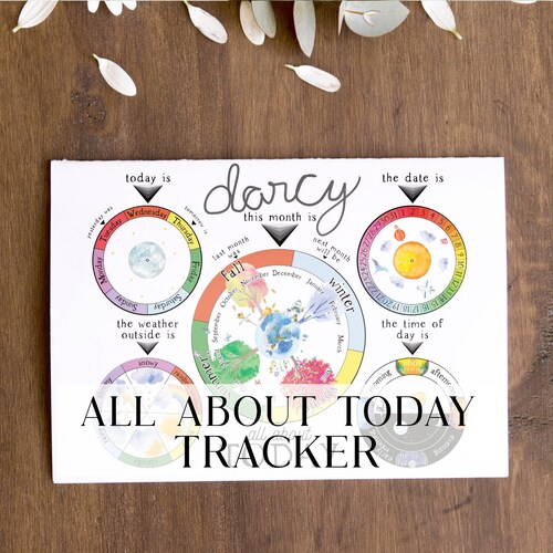 Visual Sun Tracker Montessori Printable Sun Calendar - Etsy